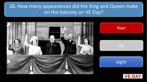 VE Day Quiz | Teaching Resources