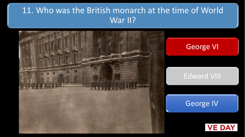 VE Day Quiz | Teaching Resources