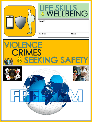 Violence Crime Seeking Safety Student Work Booklet | Teaching Resources