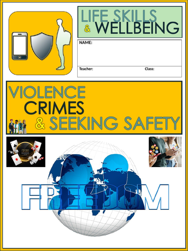 Violence Crime Seeking Safety Student Work Booklet | Teaching Resources