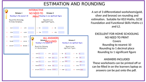 Master Rounding and Estimation with Print and Digital Worksheets ...