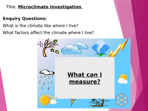 Microclimate Investigation - home or school activity | Teaching Resources