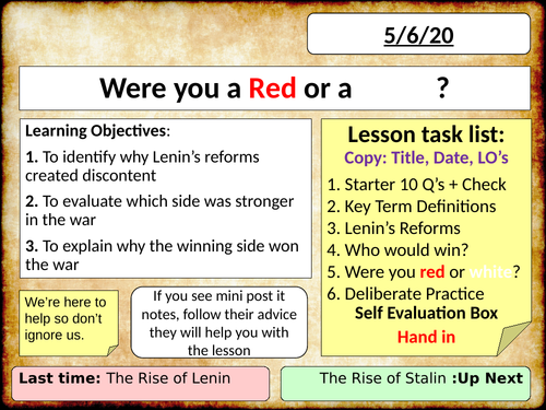 Russian Revolution & Civil War Pack | Teaching Resources