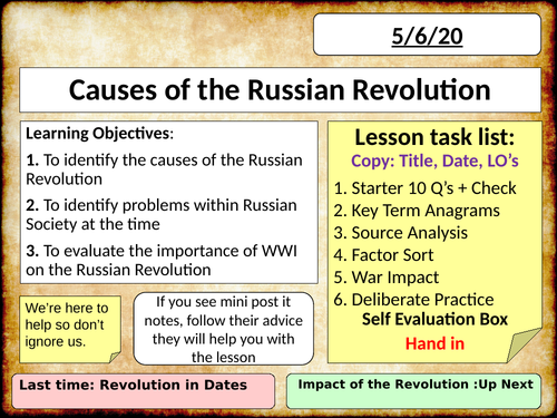 Russian Revolution & Civil War Pack | Teaching Resources