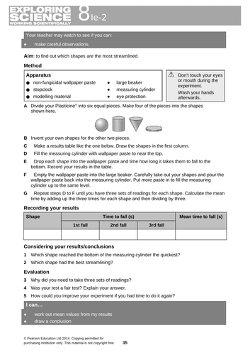 Drag Experiment Lesson | Teaching Resources