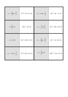 Solving Quadratic Equations Tarsia Puzzle - GCSE Mathematics | Teaching ...