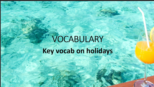 French les vacances holidays recap and reading task | Teaching Resources