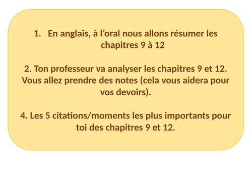 No et moi Chapitres 9-12 | Teaching Resources