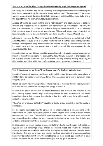 Edexcel GCSE English Language Paper2 Q 3 6 7 | Teaching Resources