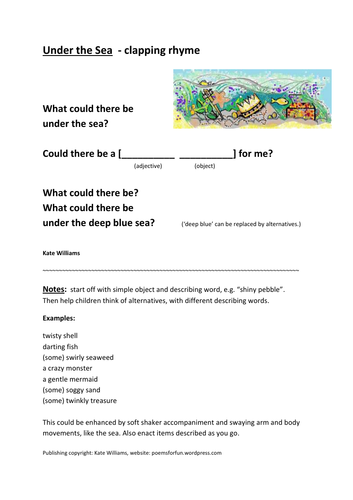 Rhyme - Under the Sea | Teaching Resources