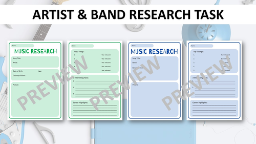 Listening to Music Worksheets | Teaching Resources