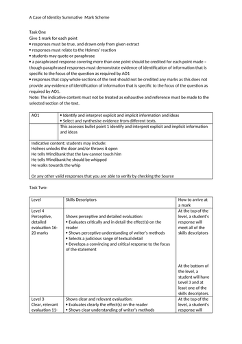 A Case of Identity - Sherlock Holmes. Series of 5 Lessons and separate ...