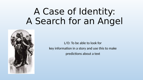 A Case of Identity - Sherlock Holmes. Series of 5 Lessons and separate ...