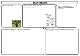 HOME LEARNING- KS4 Ecology Lesson 16- Biodiversity- PowerPoint/exam q's ...