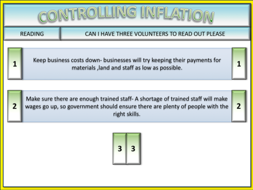 Inflation and Money Careers Lesson | Teaching Resources