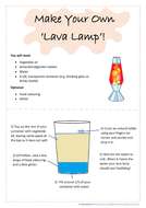Make a Lava Lamp! -science home learning | Teaching Resources