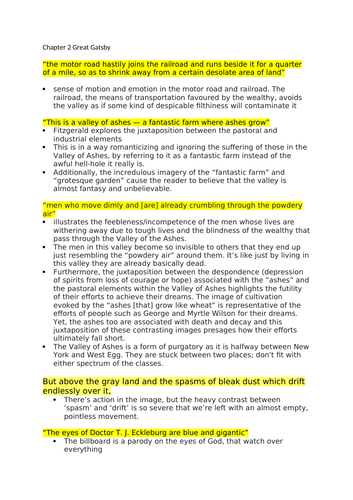 A-LEVEL English Lit. Great Gatsby notes | Teaching Resources