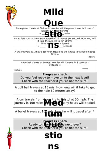 Speed & Velocity | Teaching Resources