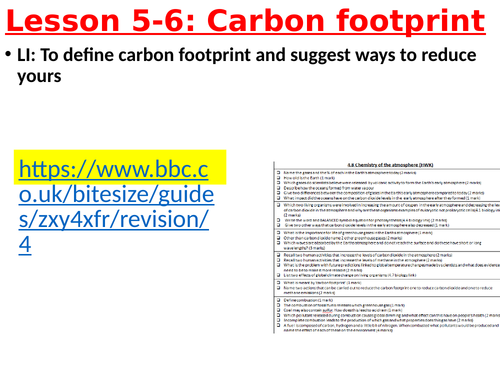 Online tasks- 4.9 The Earth's Atmosphere | Teaching Resources