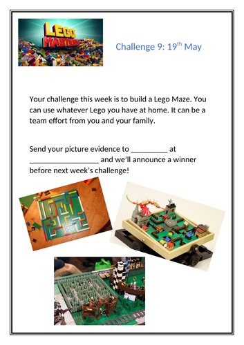 Lego Masters Challenges - Part Two (Stay Home - Covid-19) | Teaching ...