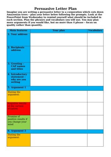 Rainforest: Persuasive letter - The Great Kapok Tree | Teaching Resources
