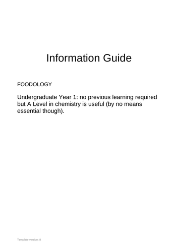 Food science unit- Foodology | Teaching Resources