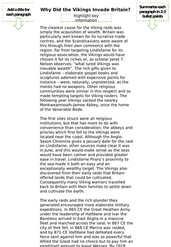 AQA 9-1 Anglo-Saxons (Migration L1) | Teaching Resources