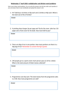 Year 5 mixed operation word problems | Teaching Resources