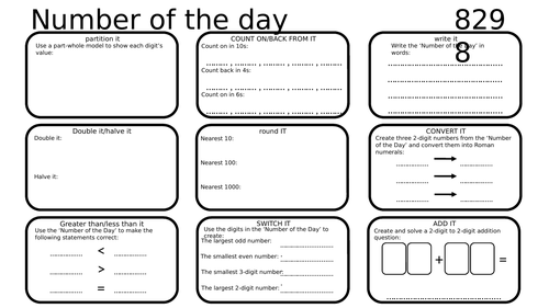 Number of the Day PowerPoint | Teaching Resources