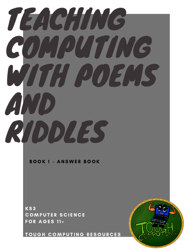 Teaching Computing with Poems and Riddles - Answer Booklet | Teaching ...