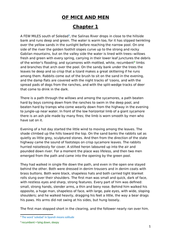 Of Mice and Men workbooks | Teaching Resources