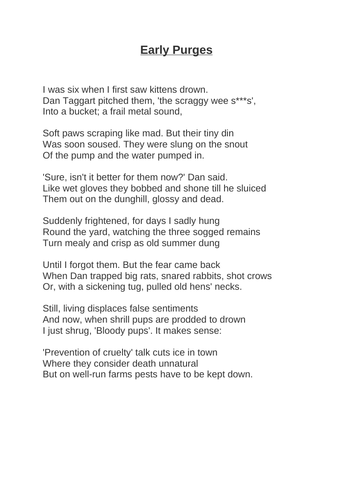 Nature poetry KS3 scheme of work | Teaching Resources