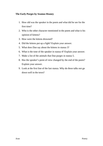 Nature poetry KS3 scheme of work | Teaching Resources