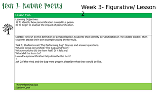 Nature poetry KS3 scheme of work | Teaching Resources