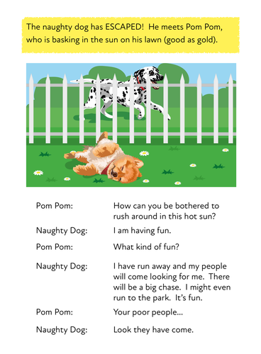 ‘Pom Pom Stays Alert In The Garden’ A Fun Writing And Drawing Activity ...