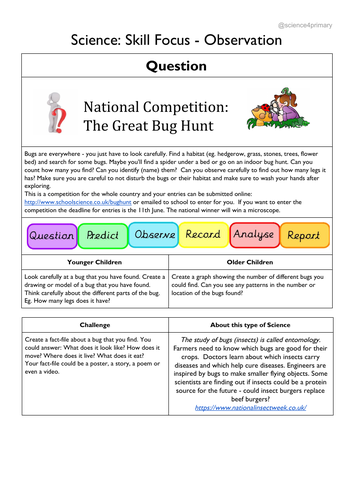 Primary Science Home learning Tasks 2 | Teaching Resources