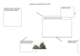 Character description planning sheet | Teaching Resources
