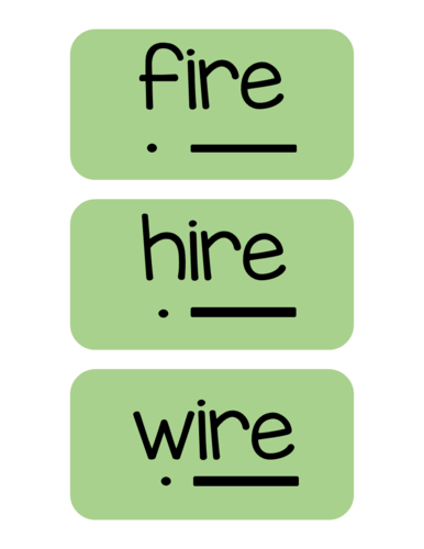 Read Write inc (RWI) set 3 flashcards and green word cards with sound ...