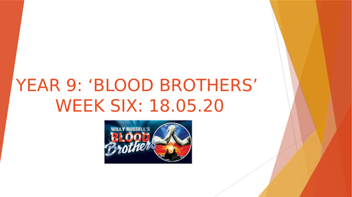 Blood Brothers scheme | Teaching Resources