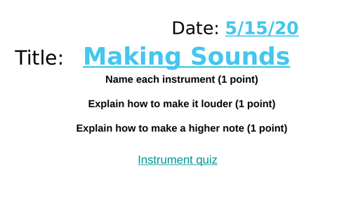 BEST Sound and Light Lesson 1 Y7 Making Sounds | Teaching Resources