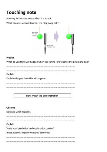 BEST Sound and Light Lesson 1 Y7 Making Sounds | Teaching Resources