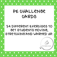 Physical Activity Cards (Exercise Cards) | Teaching Resources