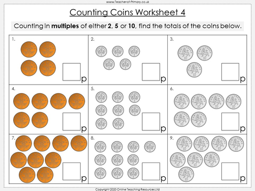 Counting Coins - Year 1 | Teaching Resources