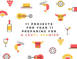 A Level Spanish - 11 Projects for Year 11 preparing for year 12 ...