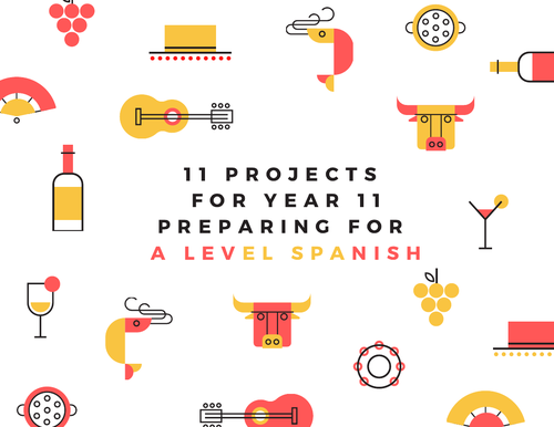 A Level Spanish - 11 Projects for Year 11 preparing for year 12 ...