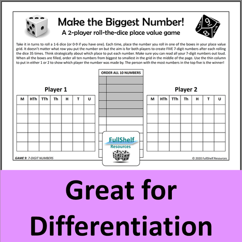 Place Value Games | Teaching Resources