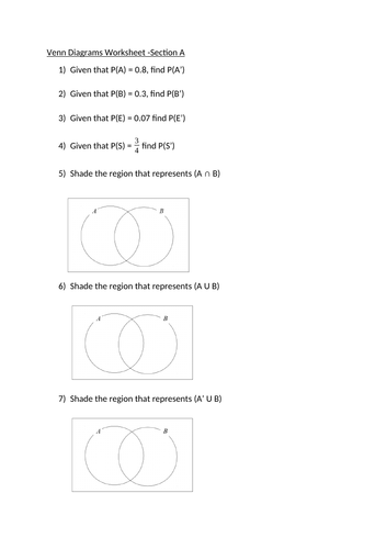 Venn Diagrams GCSE Revision Worksheet 2021(with Solutions) | Teaching ... Venn Diagrams GCSE Revision Worksheet 2021(with Solutions) | Teaching ...