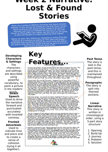 Narrative Work booklets (Distance Learning) | Teaching Resources