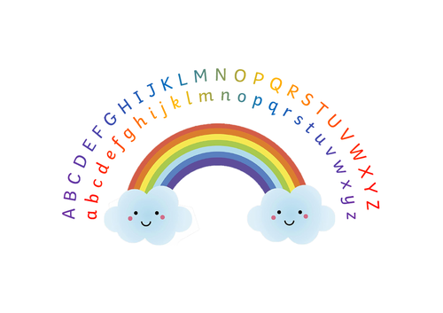 Capital Letter Rainbow | Teaching Resources