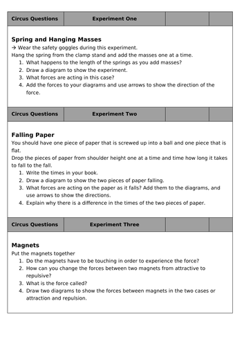 BEST Forces Lesson 1 - Introduction to Forces | Teaching Resources